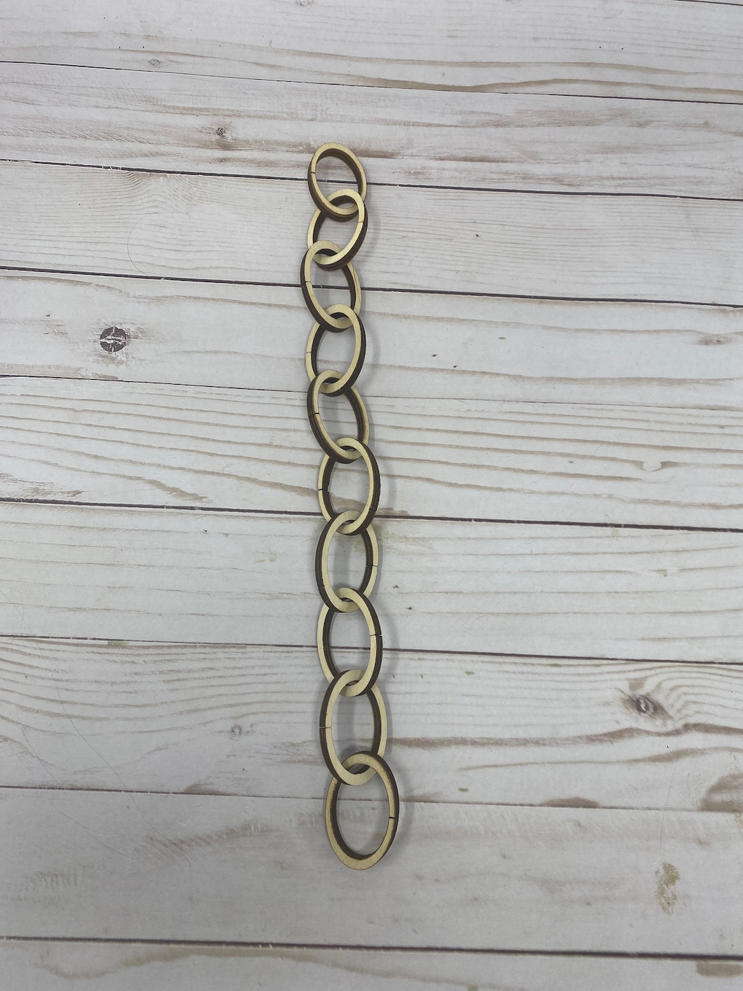 Laser Cut Wooden Chain, 15" Long, Combinable With Multiple Links.a605 ...