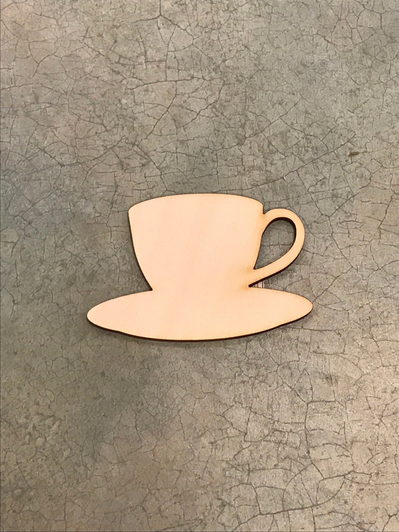 Tea Cut, Coffee Cup, Laser Cut Wood, Multiple Thickness, Sizes up to 60 ...