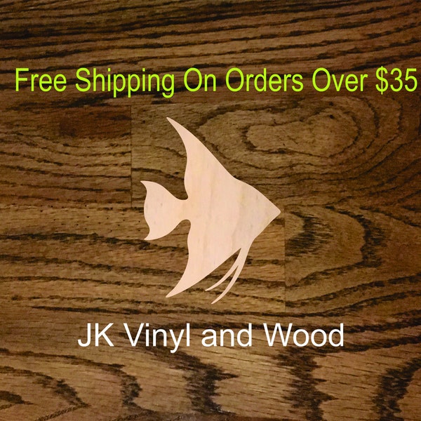 Wood Angel Fish - Etsy