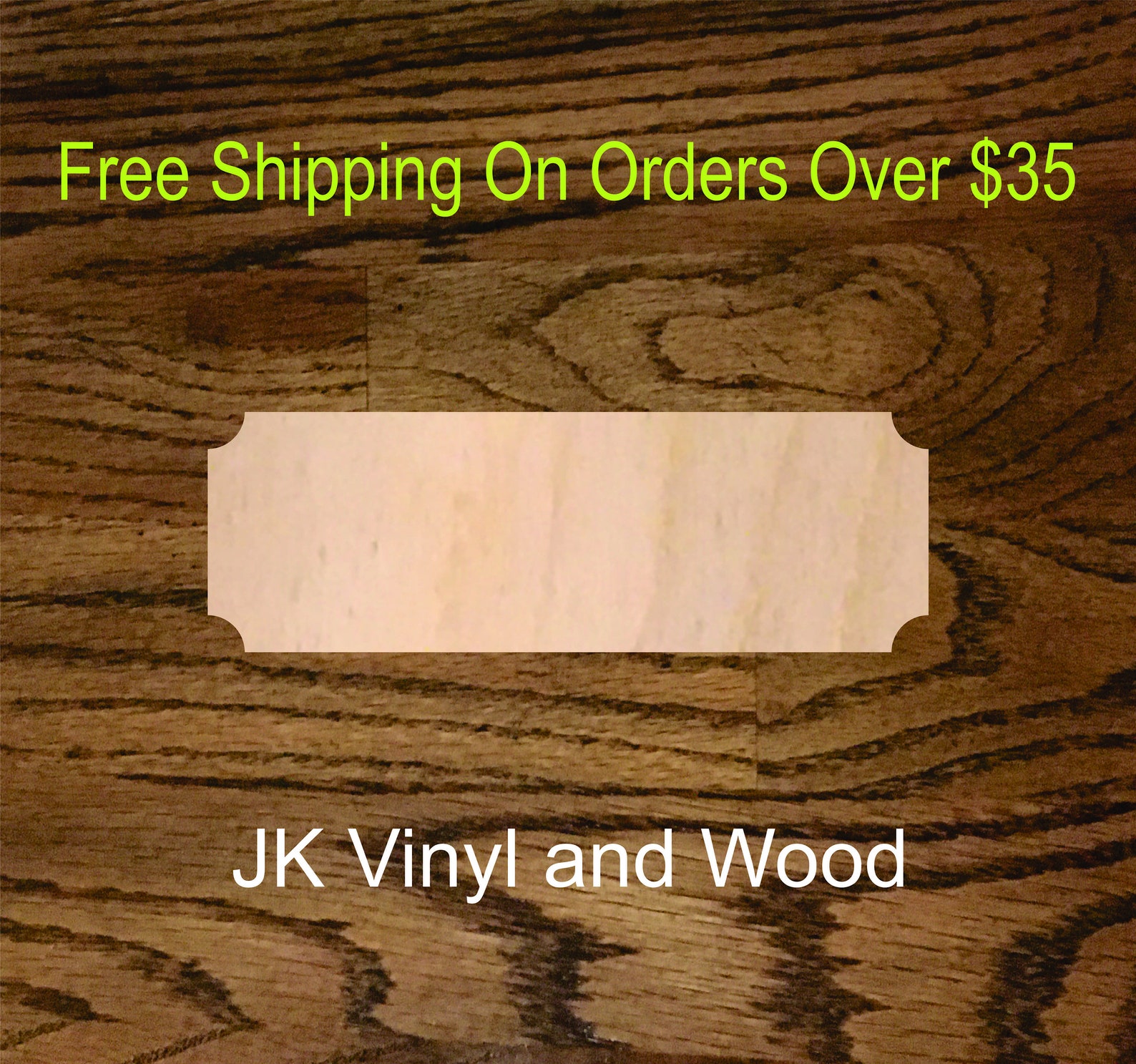 Rectangular Sign Board Cutout, Laser Cut Wood, Any Size, A237 - Etsy