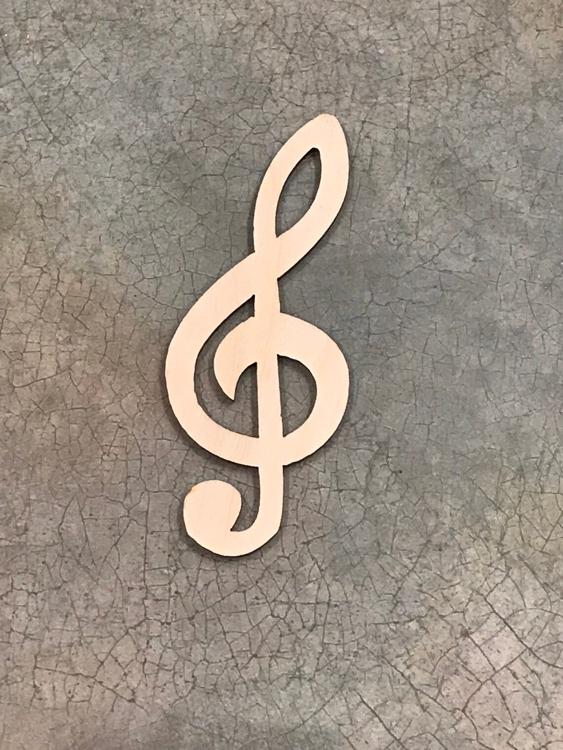 Treble Clef Wood Cutout Music Laser Cut Wood A423 - Etsy