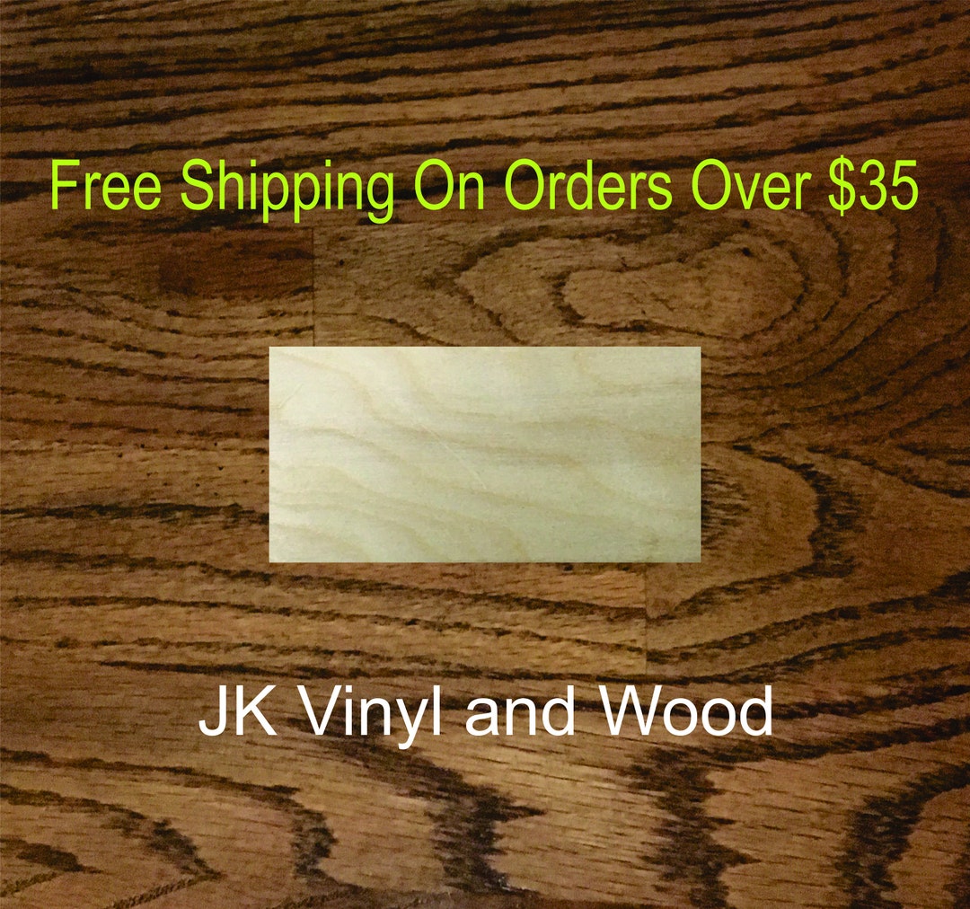 Set of 10 Rectangle Wood Shapes, Laser Cut Wood, Home, Multiple Sizes ...