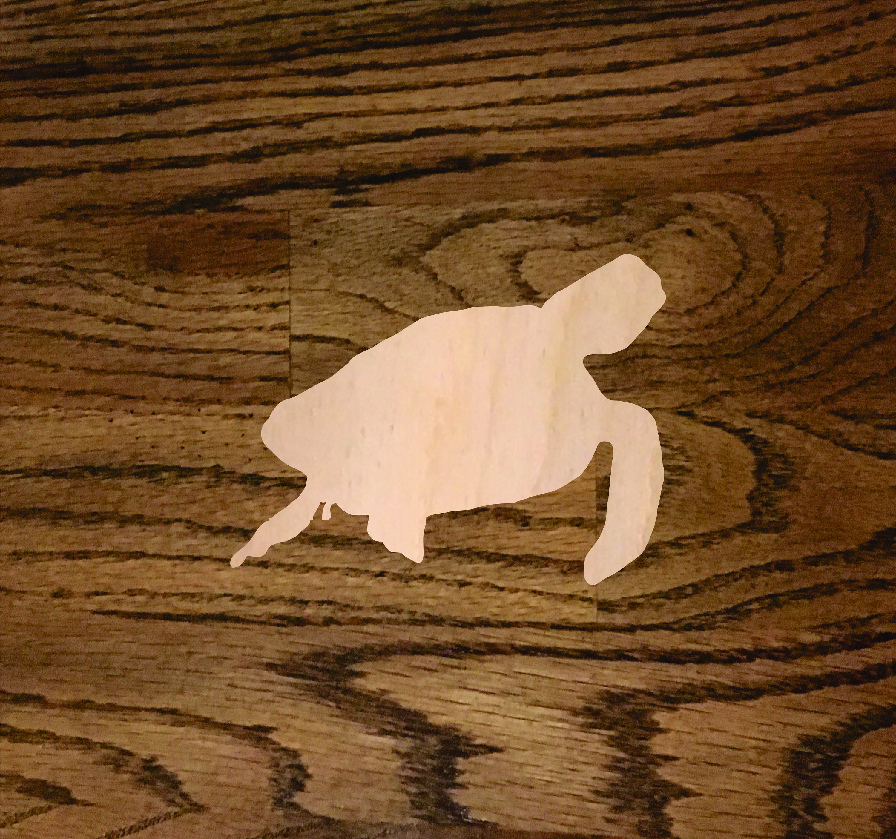 Sea Turtle, Laser Cut Wood, Crafting Supplies, Multiple Thickness ...
