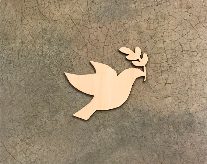 Laser Cut Peace Dove, Laser Cut Wood, Multiple Thickness, Sizes up to 4 ...