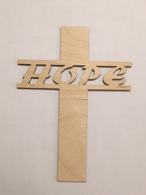 Hope Cross Wooden Cross Laser Cut Cross Home Decor Christmas - Etsy