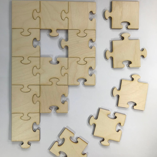 Interlocking Puzzle Pieces Laser Cut Wood A006 - Etsy