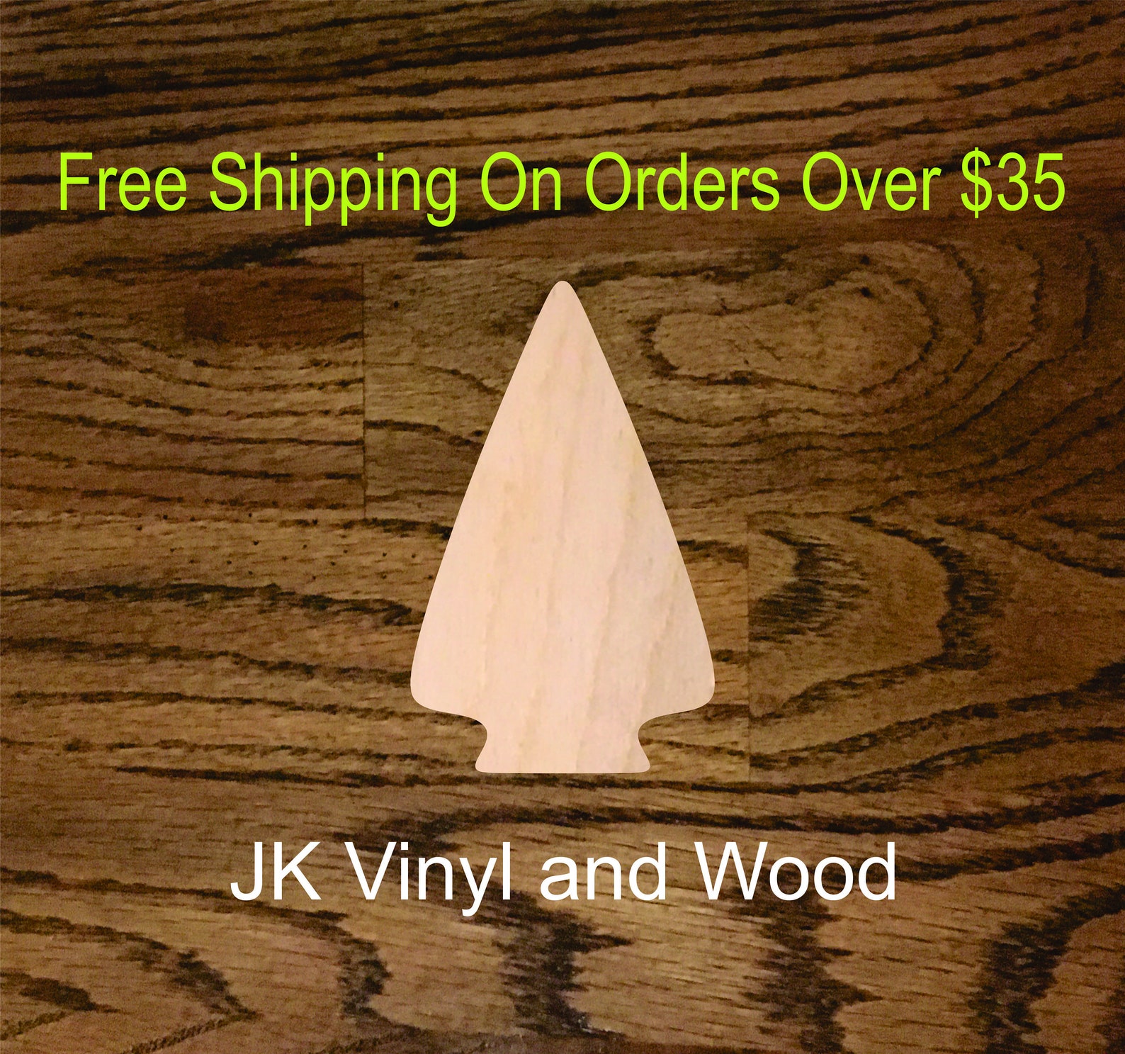 Arrowhead Wooden Cutout, Arrow Laser Cut Wood. A106, - Etsy