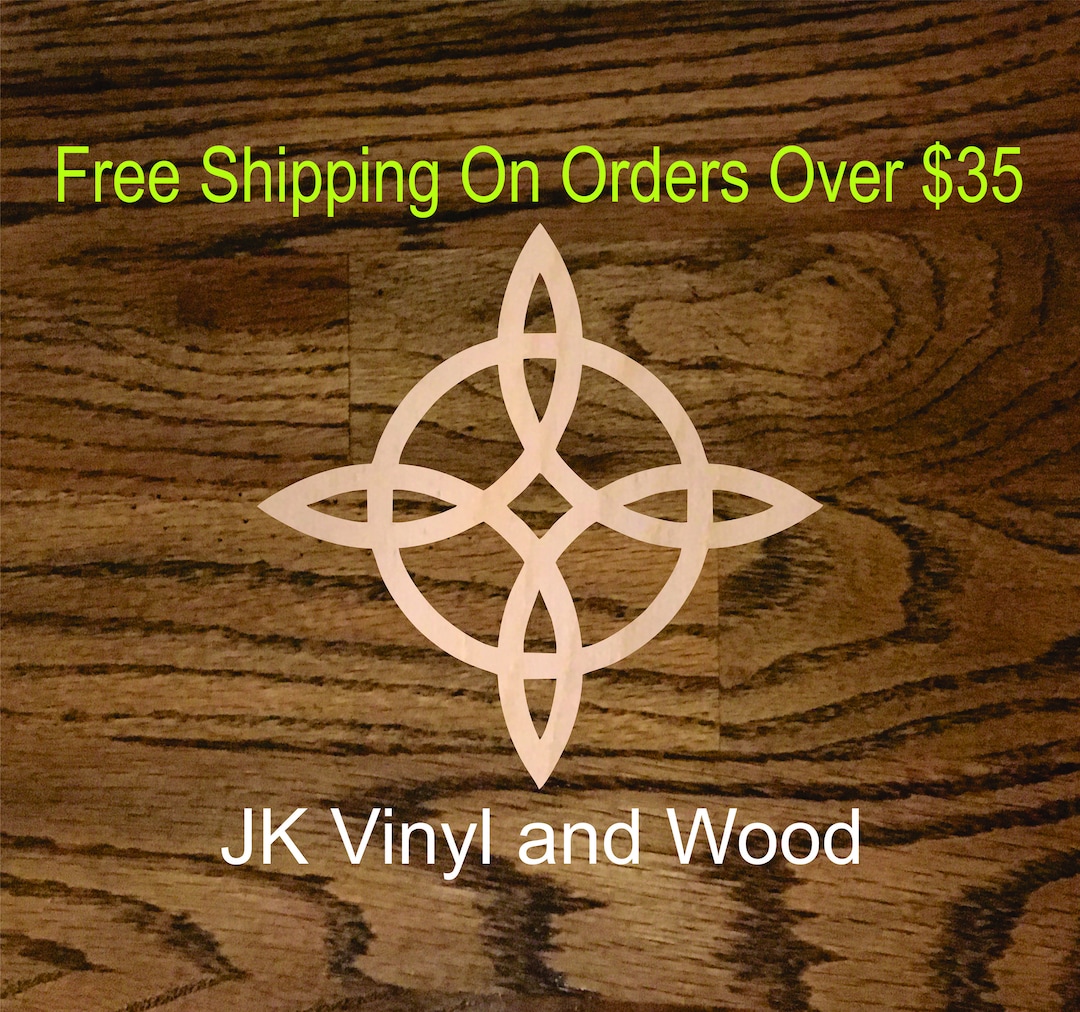 Celtic Knot Wood Cutout, Irish Laser Cut Wood, Crafting Supply ...