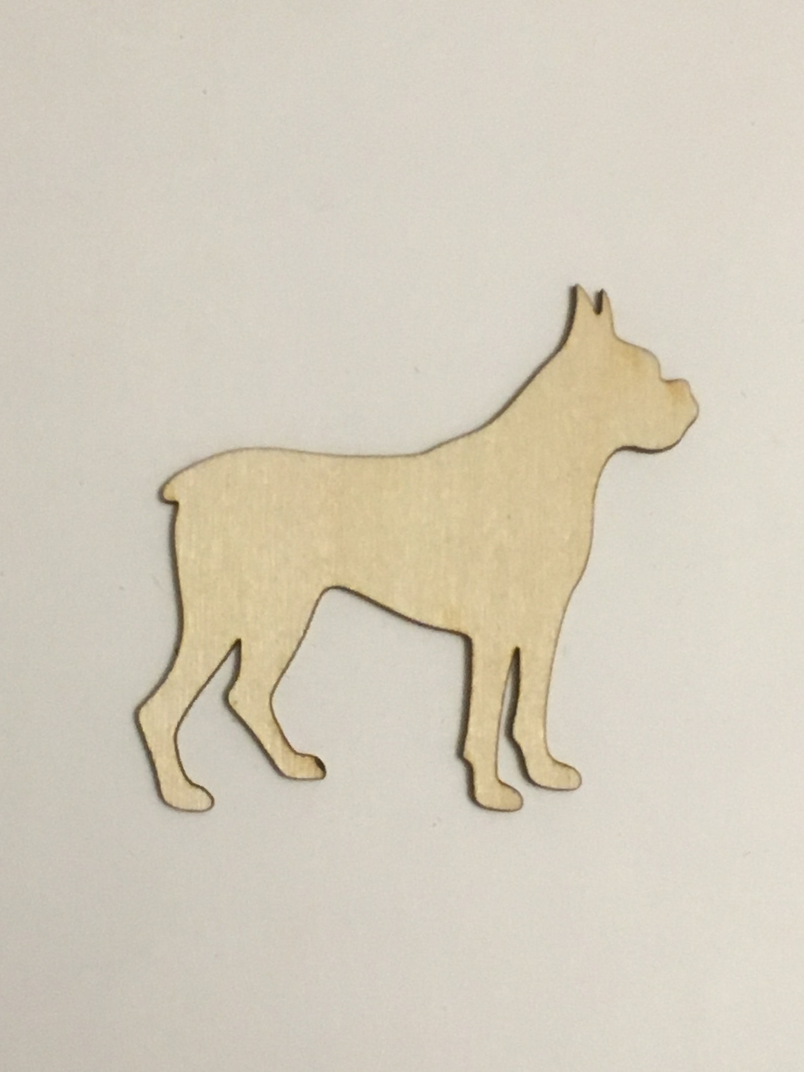 Wood Boxer Dog or Puppy Shapes Laser Cut Wood A166 | Etsy