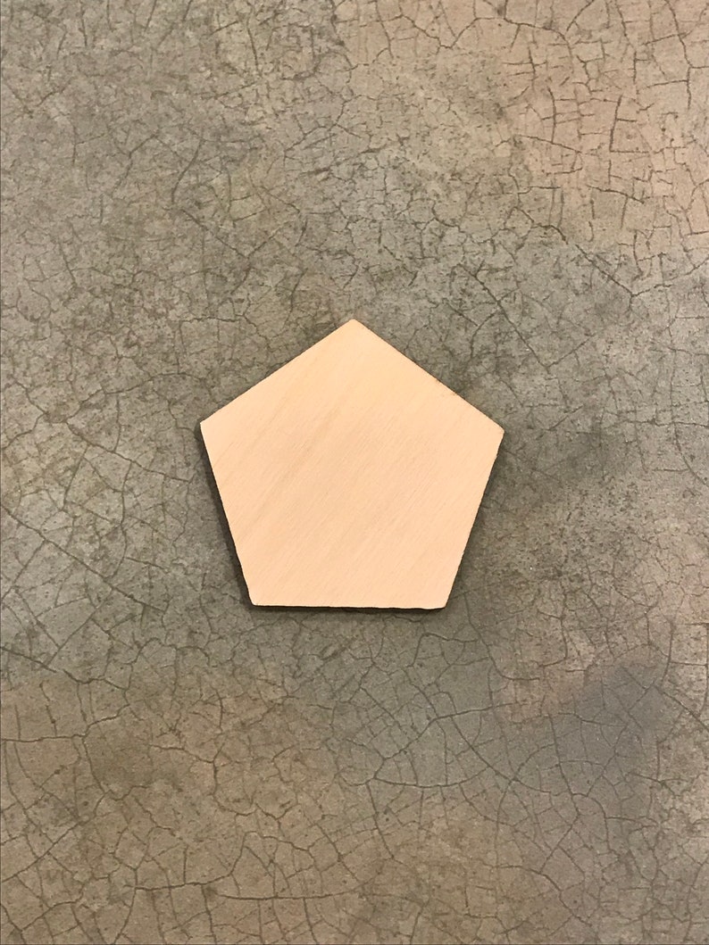 Laser Cut Pentagon Shape Laser Cut Wood Multiple Thickness | Etsy