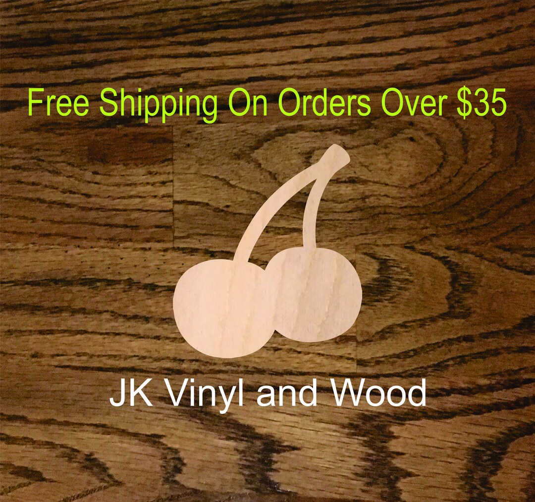 Cherry, Cherries Wood Cutout, Laser Cut Wood. A013 - Etsy