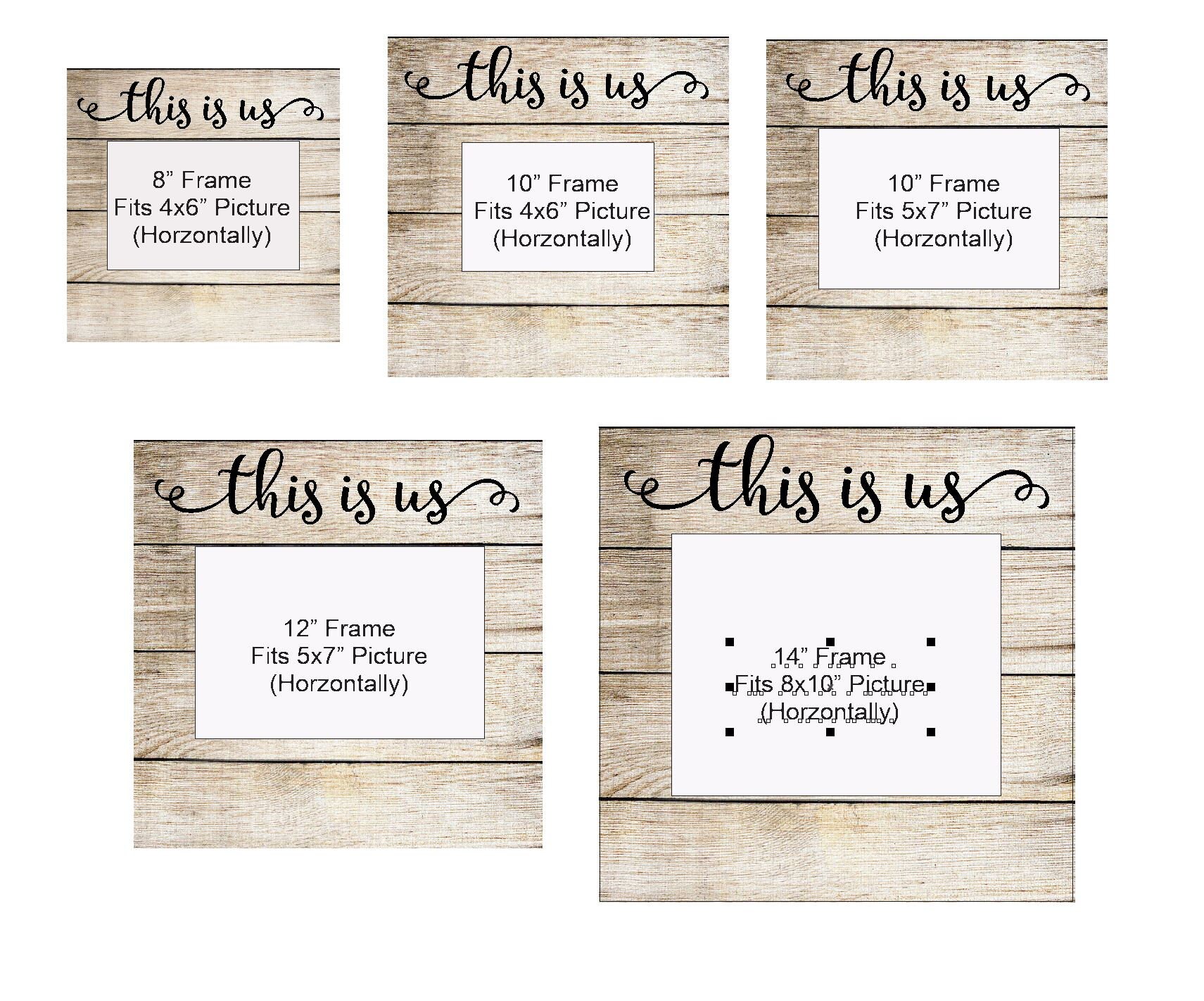 This is Us Personalized Rustic Picture Frame Family Gift - Etsy