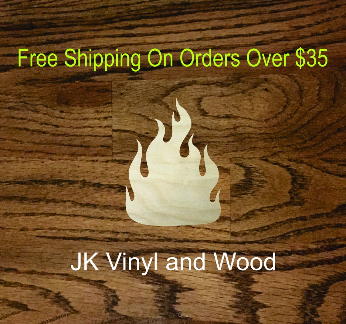 Fire, Flames Laser Cut Wood, Multiple Thickness, Sizes up to 4-5 Feet ...