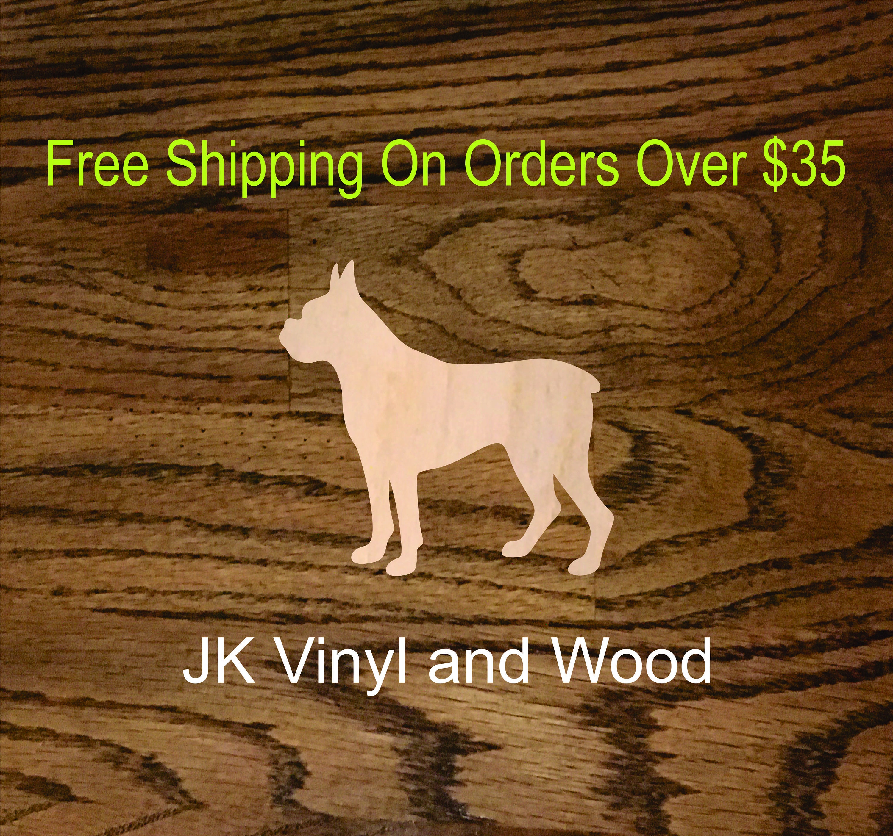 Wood Boxer Dog or Puppy Shapes Laser Cut Wood A166 | Etsy