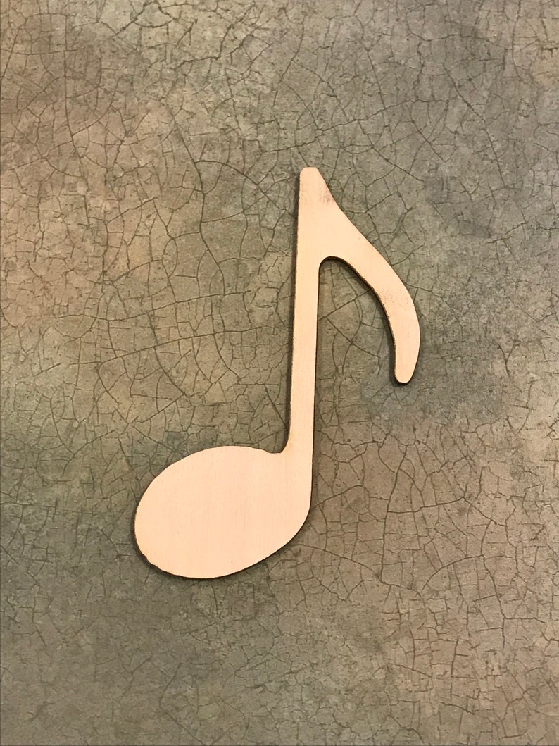 Eighth Music Note Wood Cutout Musical Laser Cut Wood A426 - Etsy