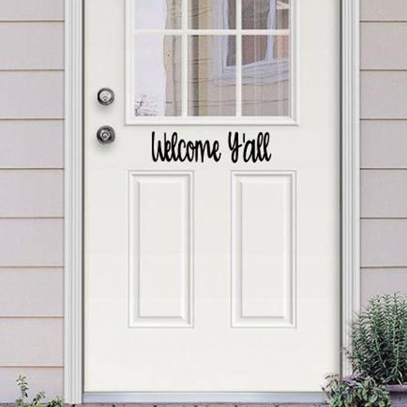 Front Door Decal and Sign - Etsy