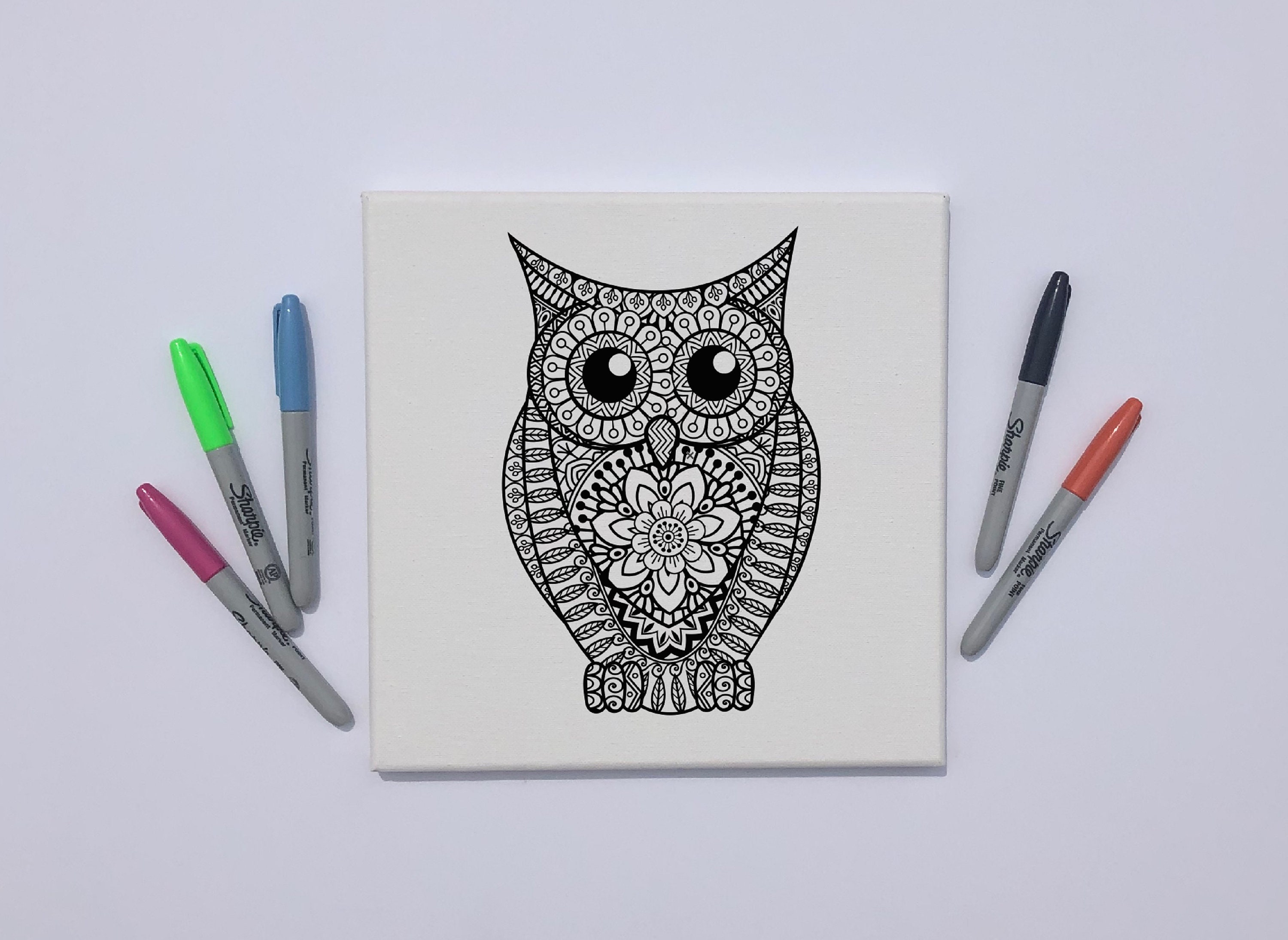 Sharpie Doodles Owl