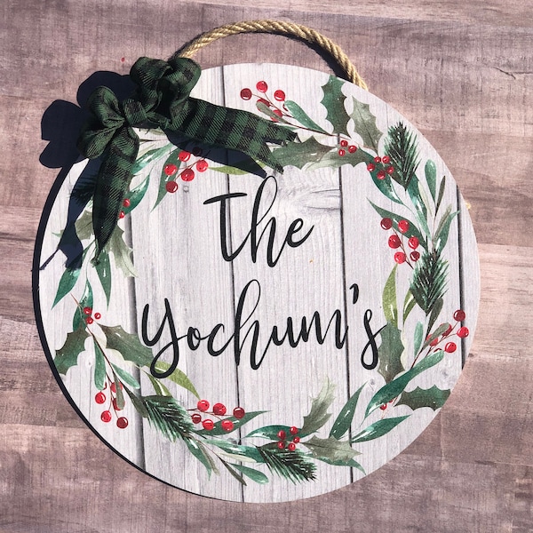 Personalized Christmas Signs - Etsy