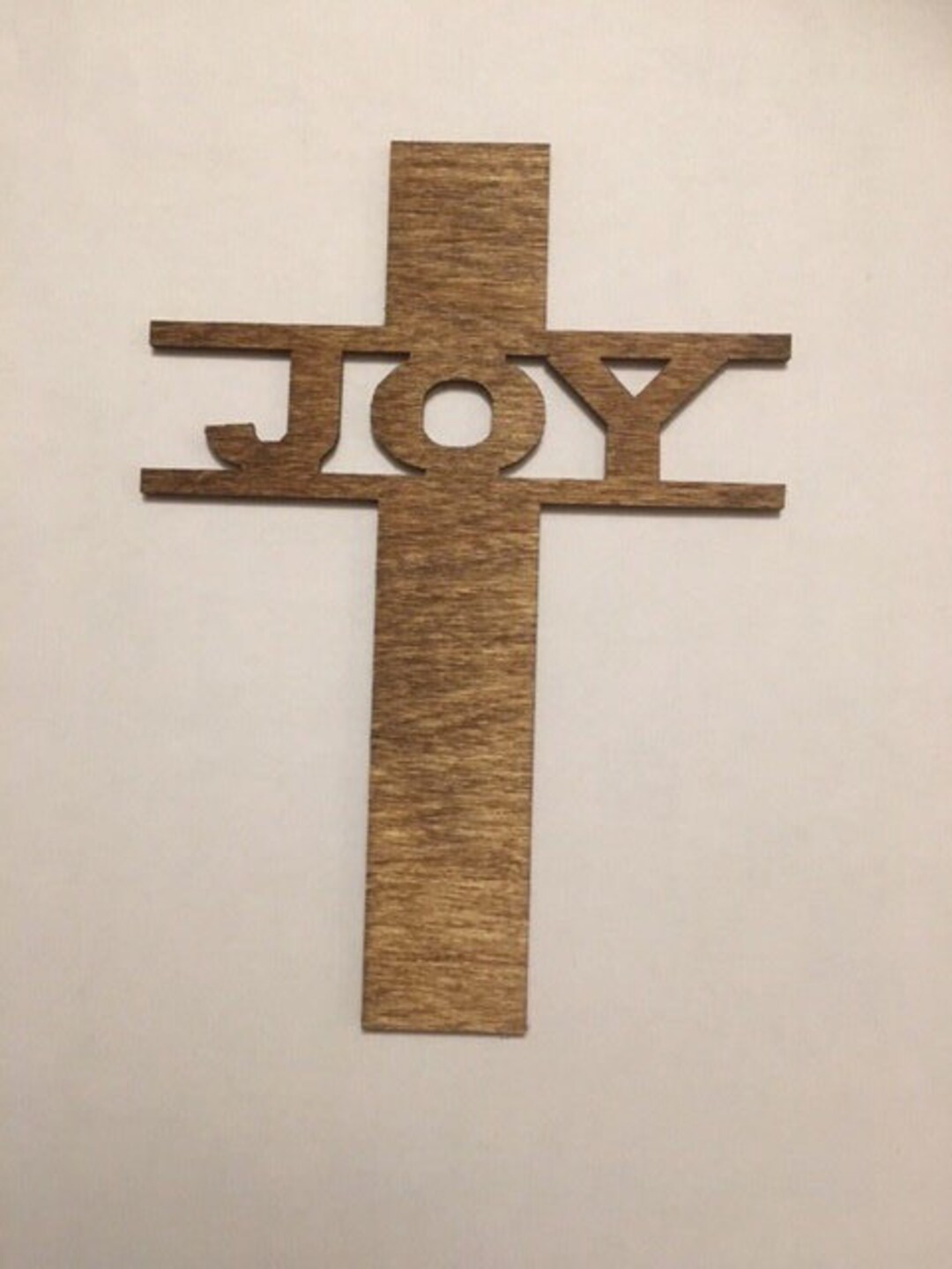 JOY Cross, Wooden Cross Laser Cut Cross Home Decor Christmas Gift ...