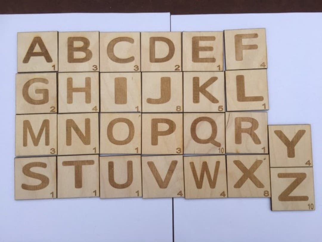 Laser Cut Birch Wood Scrabble Tiles, Wall Art, Crafting Supplies - Etsy