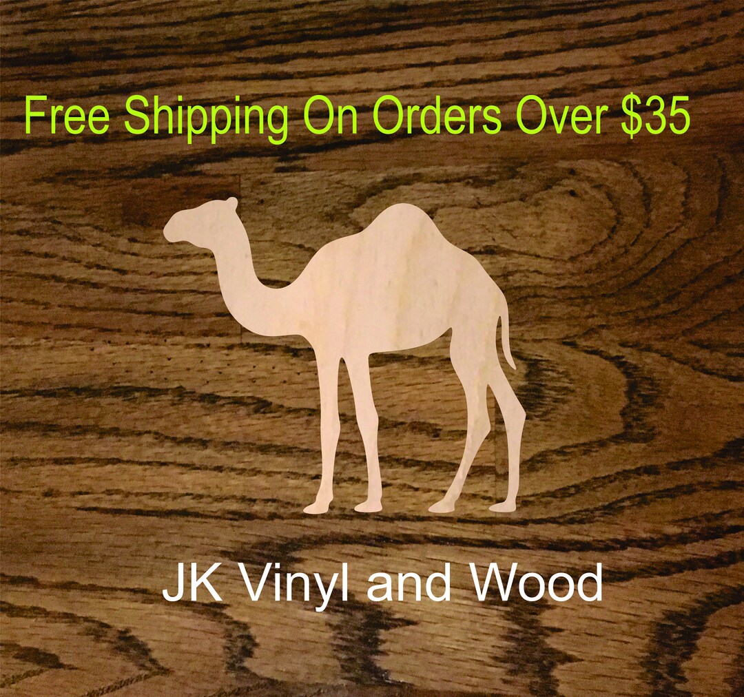 Wooden Camel Cutout, Laser Cut Wood, A195 - Etsy