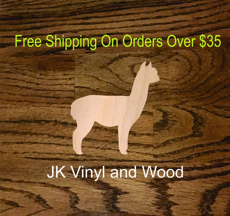 Lama Alpaca Wood Cutout Laser Cut Wood A086 - Etsy