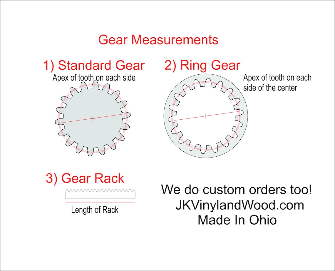 Laser Cut Wooden Gears, Size Interchangeable - Etsy
