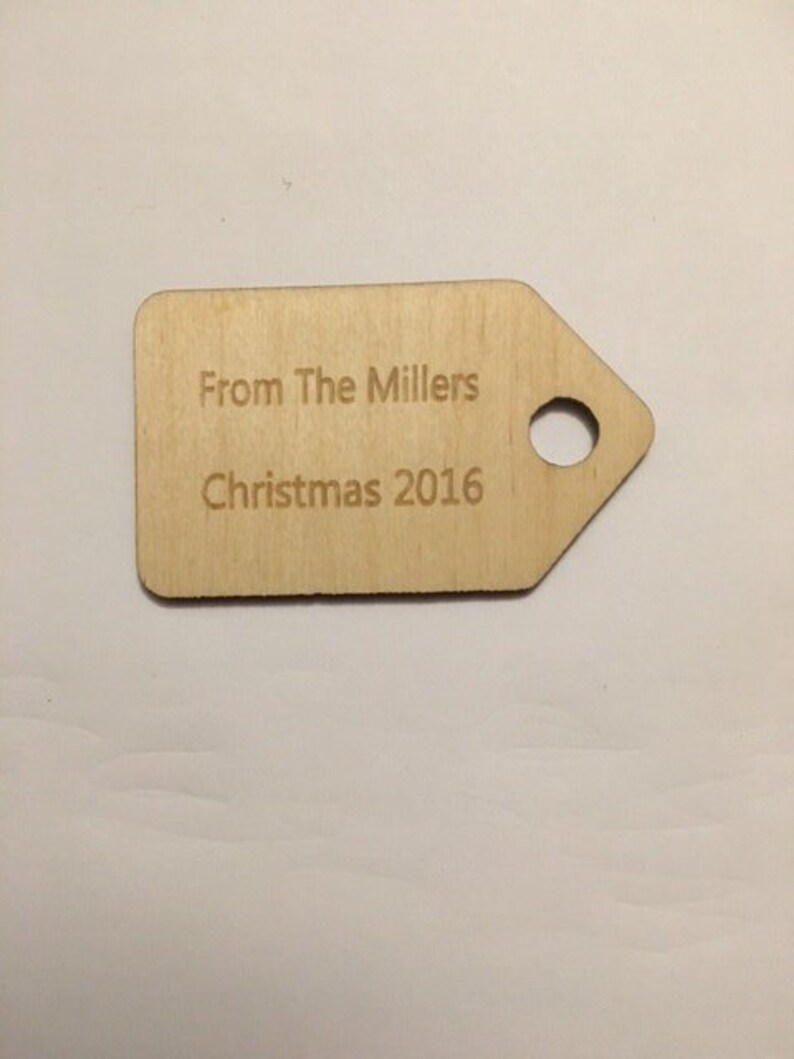 Wooden Gift Tag Laser Cut Wood A010 - Etsy