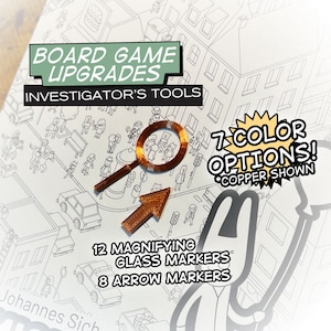 Game Pieces Magnifying Glass - Etsy