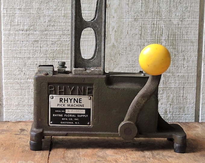 Vintage Rhyne Floral Supply Pick Machine Flower Stemming Tool Florist ...
