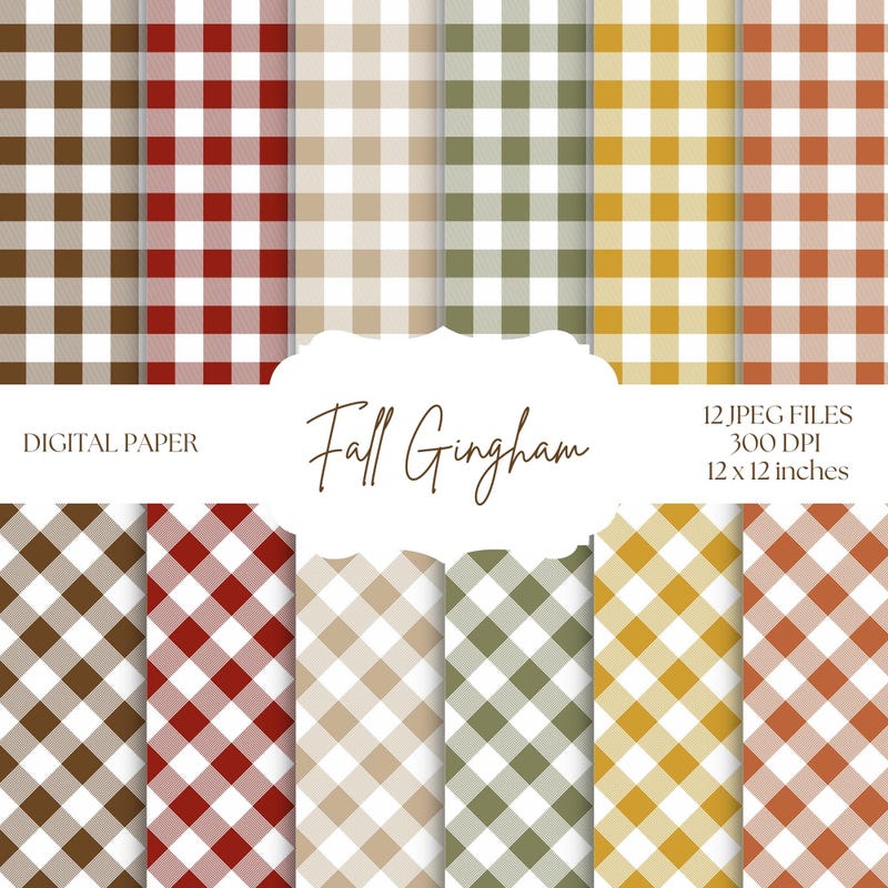 Gingham Paper - Etsy