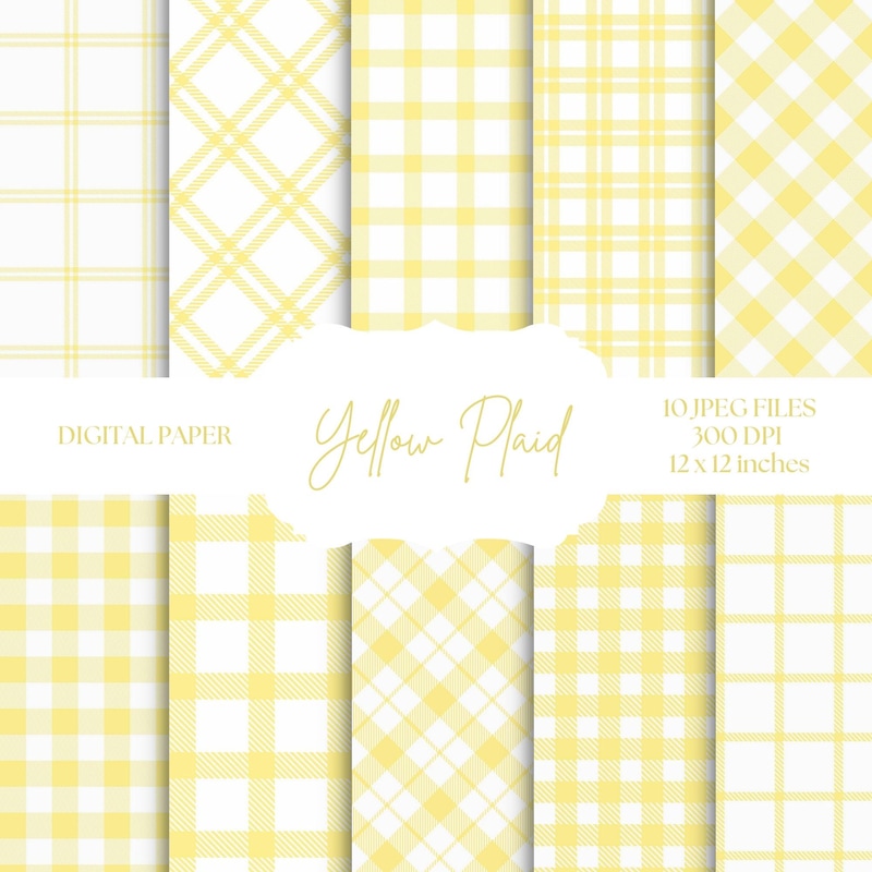 Yellow Gingham - Etsy