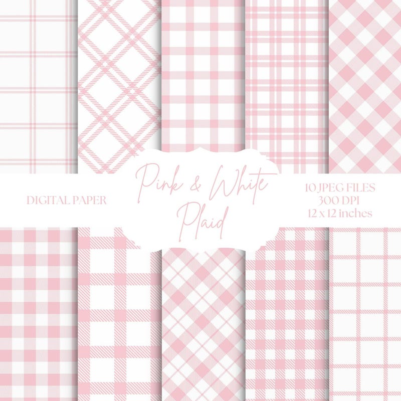 Pink Scrapbook Paper - Etsy