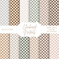 15 Wavy Checker Seamless Digital Paper, Checkered Pattern, Instant ...