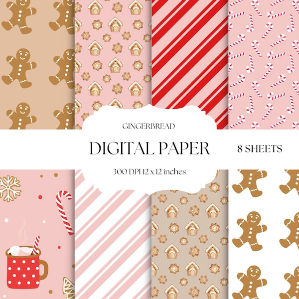 Pink Gingerbread Wallpaper - Etsy