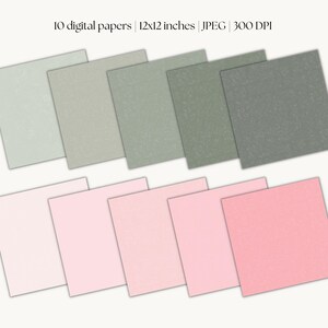 Pink and Green Digital Paper, Green Backgrounds, Pink Textures ...