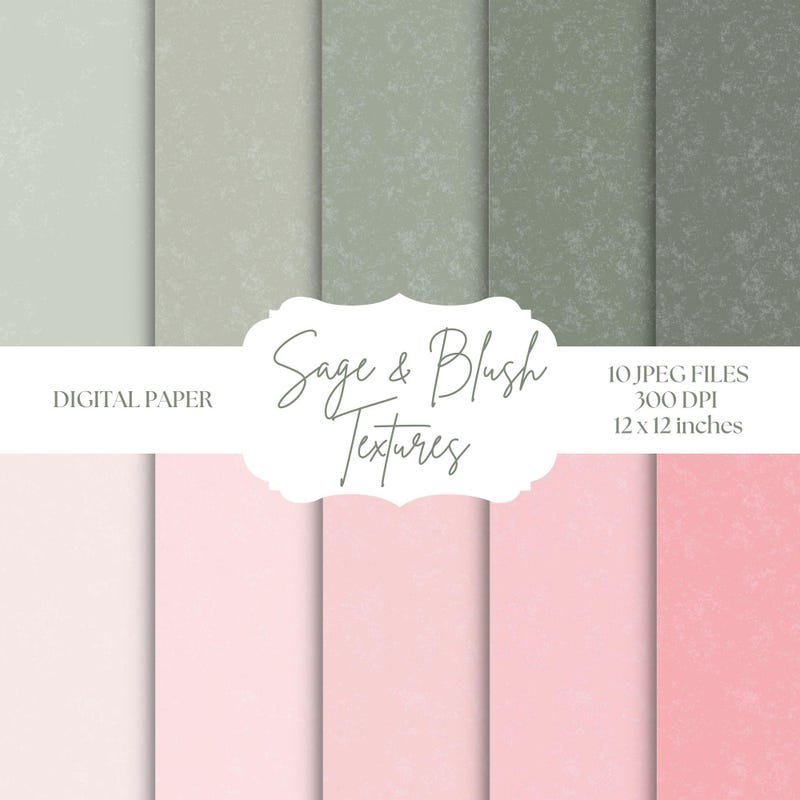 Blush Sage Wallpaper - Etsy