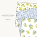 Yellow Lemon Digital Paper, Blue Tile Digital Paper, Mediterranean ...