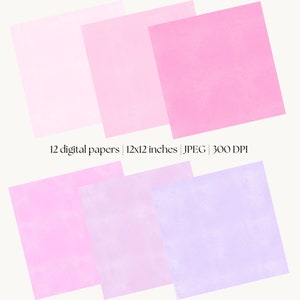 Pastel Pink, Purple, Blue Digital Paper, Cotton Candy Backgrounds ...