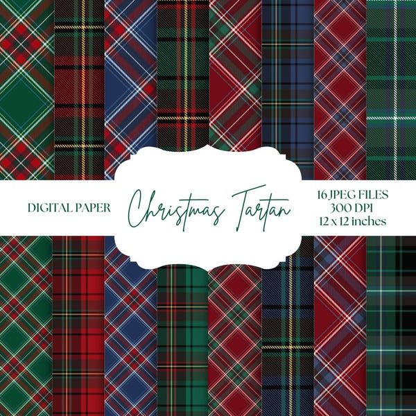 Plaid Christmas Patterns - Etsy