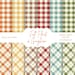 Gingham Digital Paper, Autumn Backgrounds, Plaid Scrapbook Paper ...