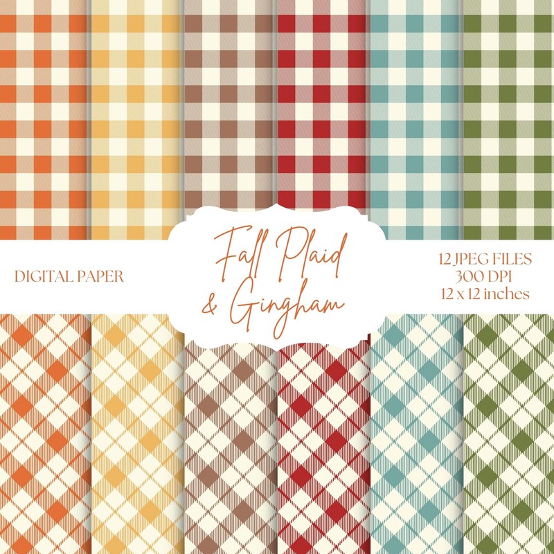 Scrapbook Paper Set - Etsy