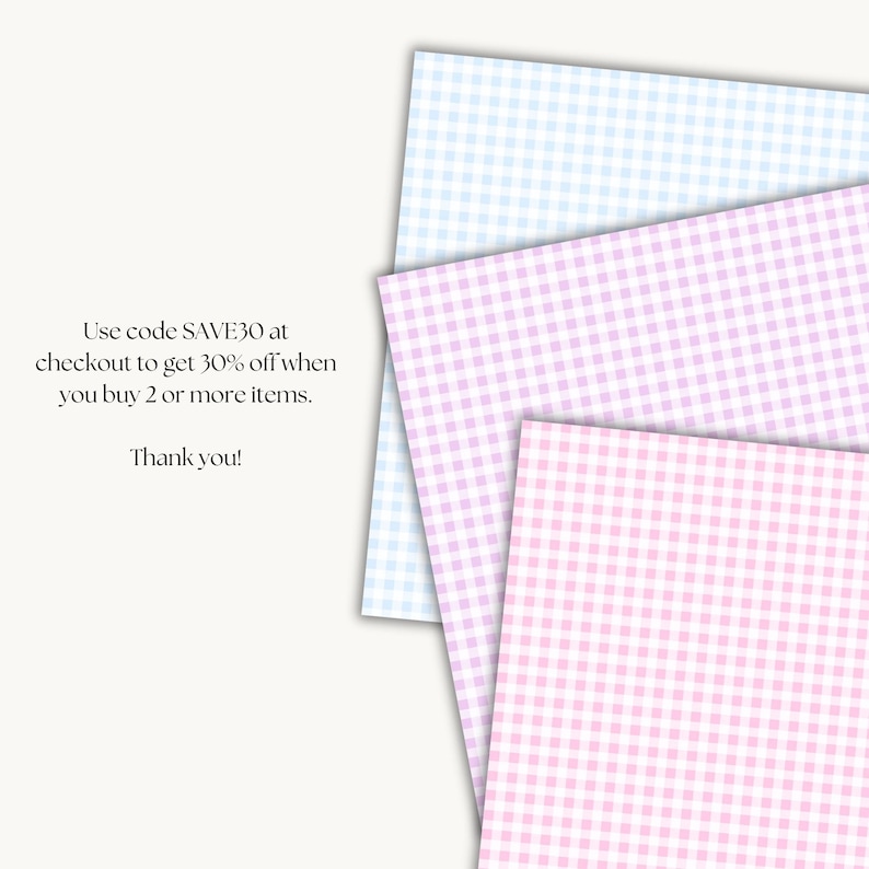 Pastel Gingham Digital Paper, Pink, Purple, Blue, Spring Backgrounds ...