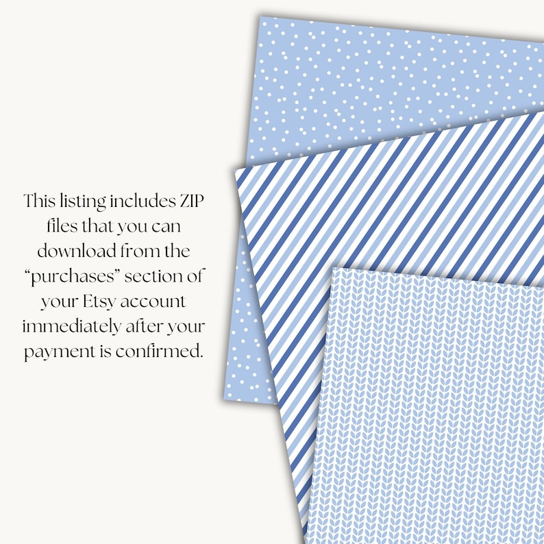 Blue Digital Paper, Seamless Backgrounds, Light Blue and White Patterns ...