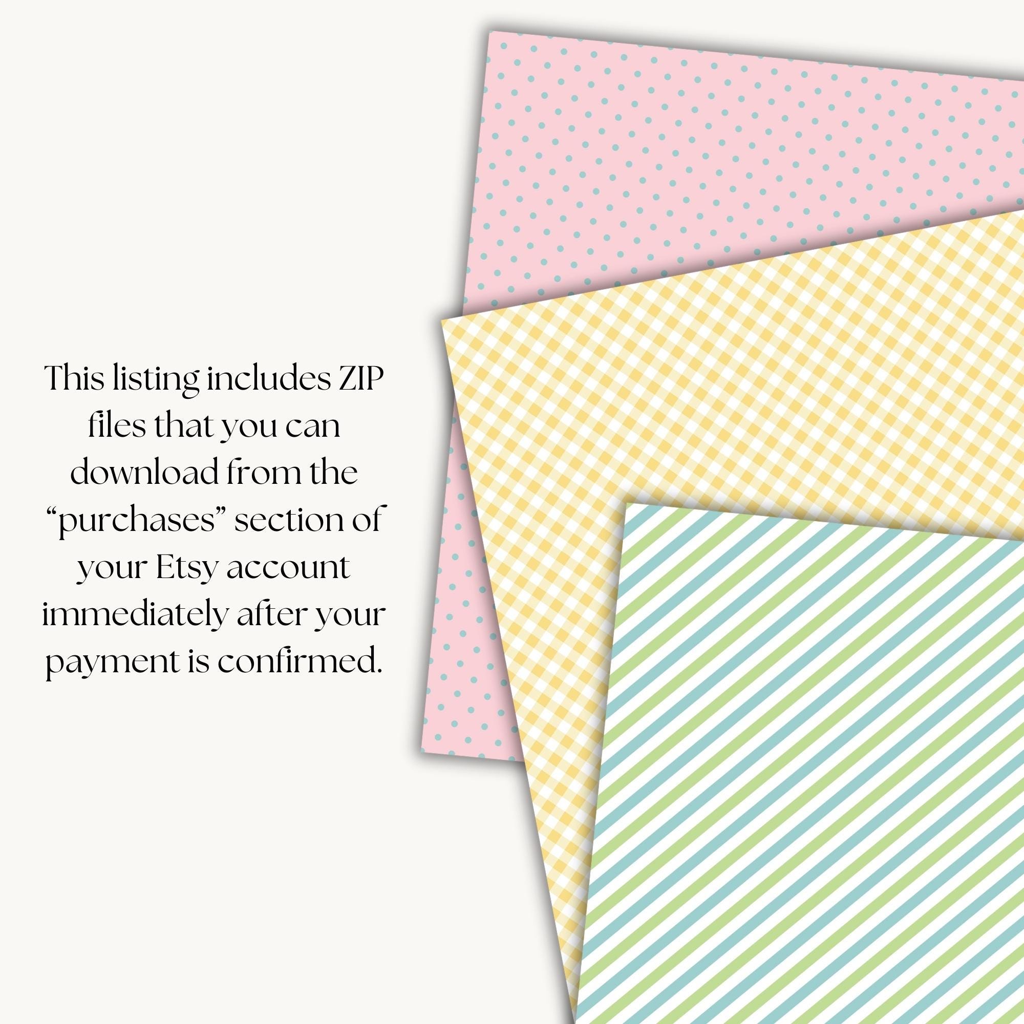 Spring Digital Paper, Pastel Backgrounds, Seamless Patterns, Digital ...