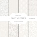 White Lace Digital Paper, Wedding Seamless Patterns, Lace Backgrounds ...