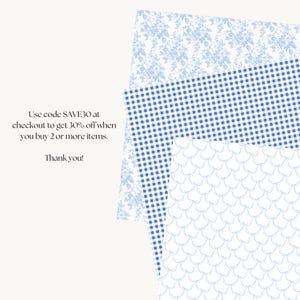 Blue Toile Digital Paper, Coquette Bow Patterns, Preppy Backgrounds ...