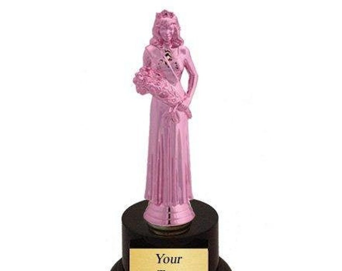 Beauty Queen Trophy With 4 Lines of Custom Text - Etsy