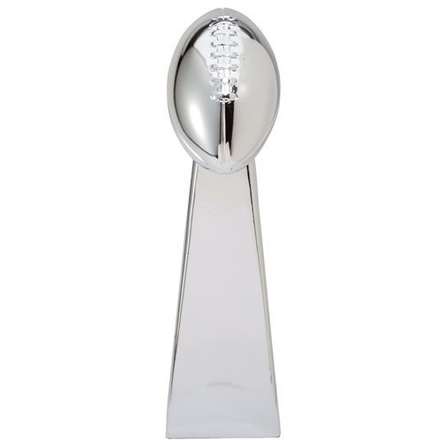 Chrome Lombardi Replica Super Bowl Trophy With 4 Lines of Custom Text ...