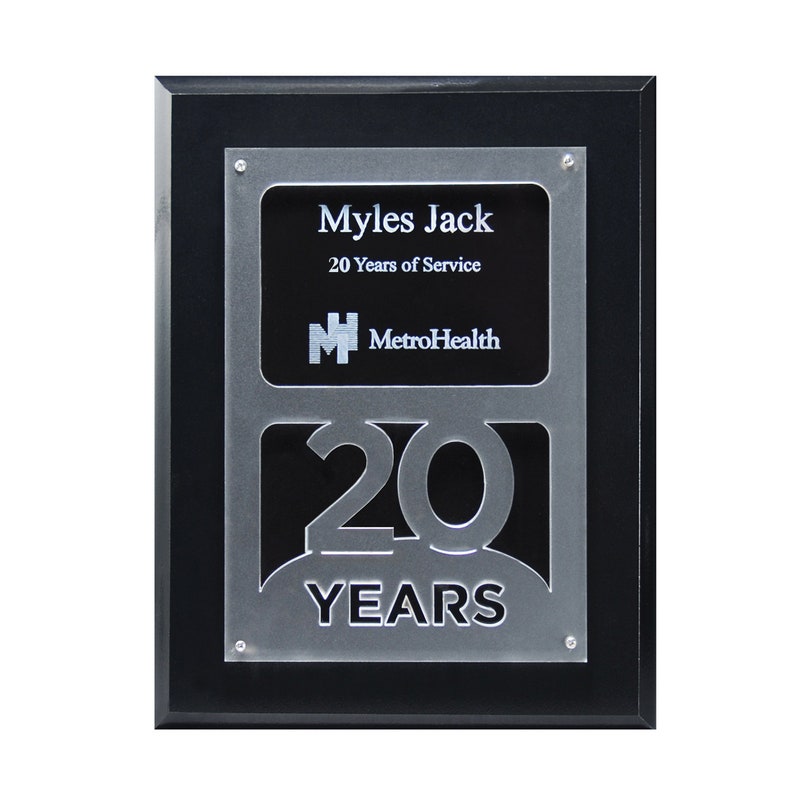 Anniversary 20 Years of Service Achievement Plaque - Etsy
